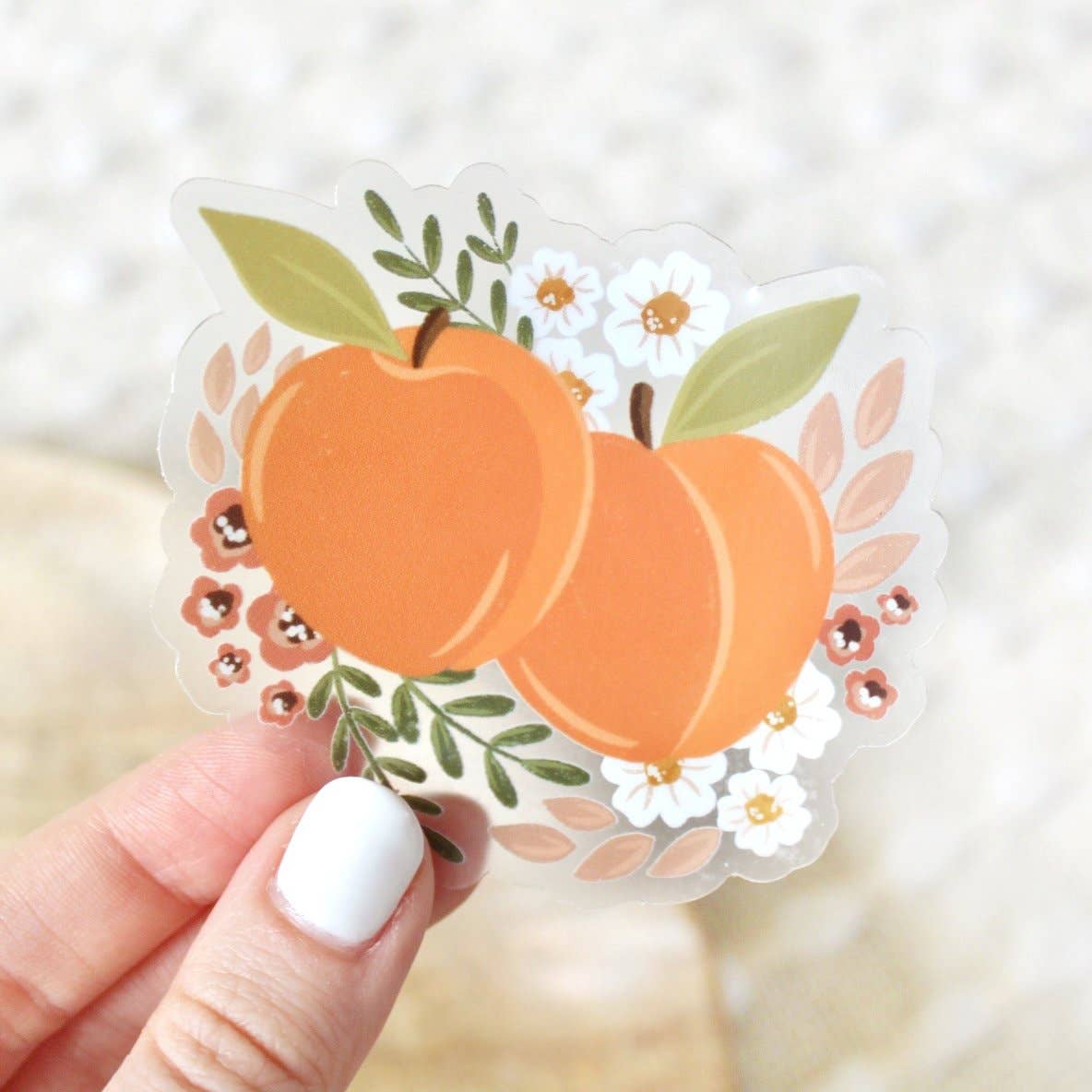 Peaches Sticker – Little Red Barn Door