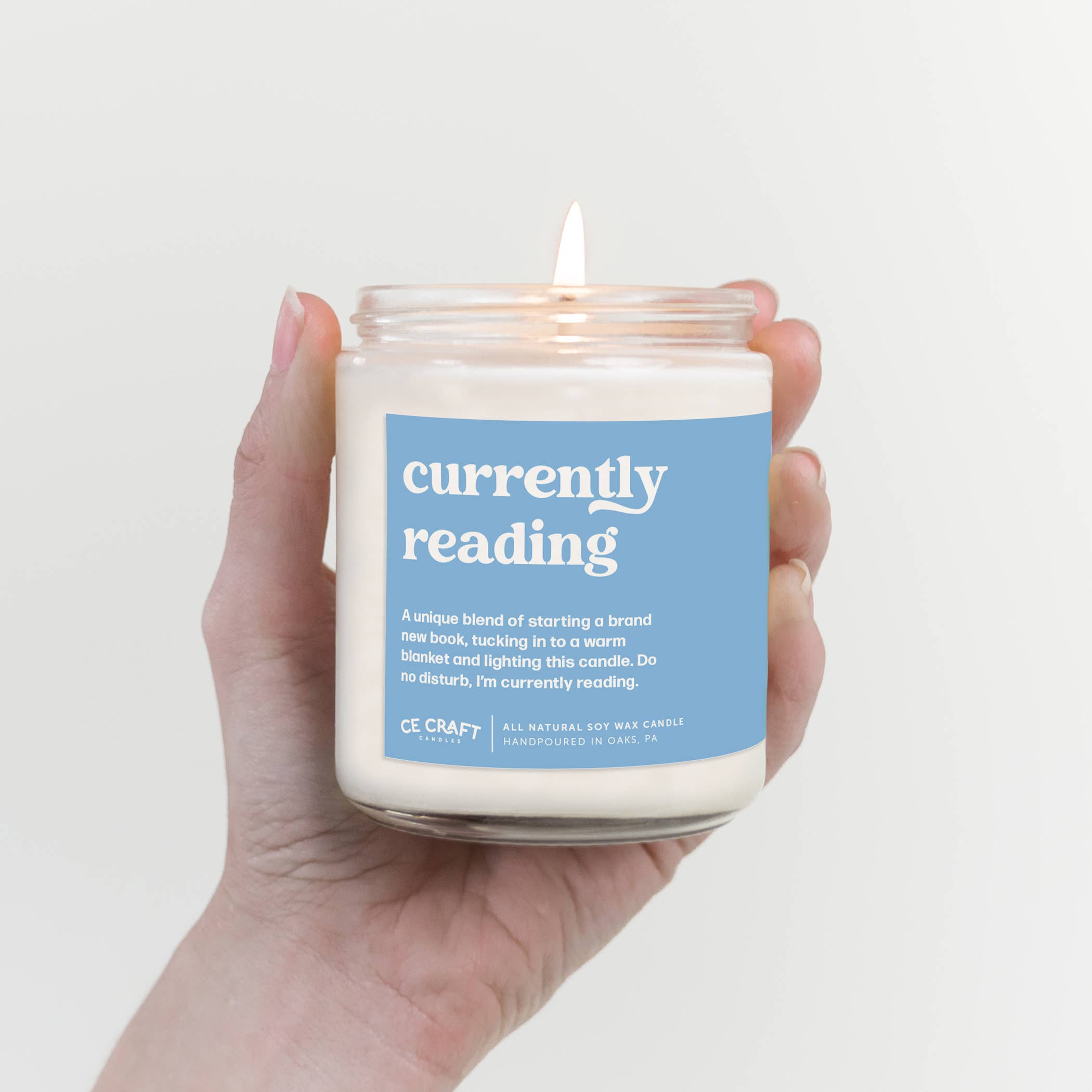 Currently Reading Scented Candle – Little Red Barn Door