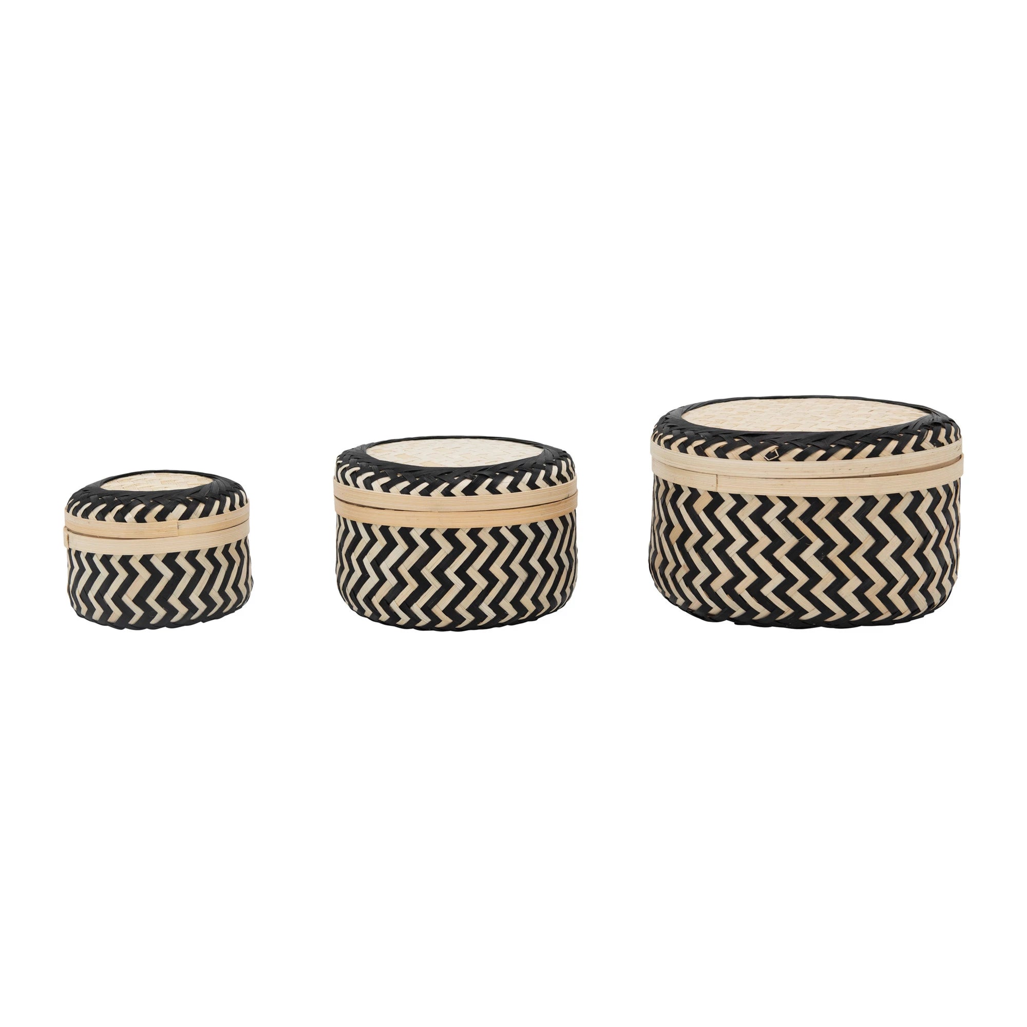 Round Bamboo Box with Lid – Little Red Barn Door