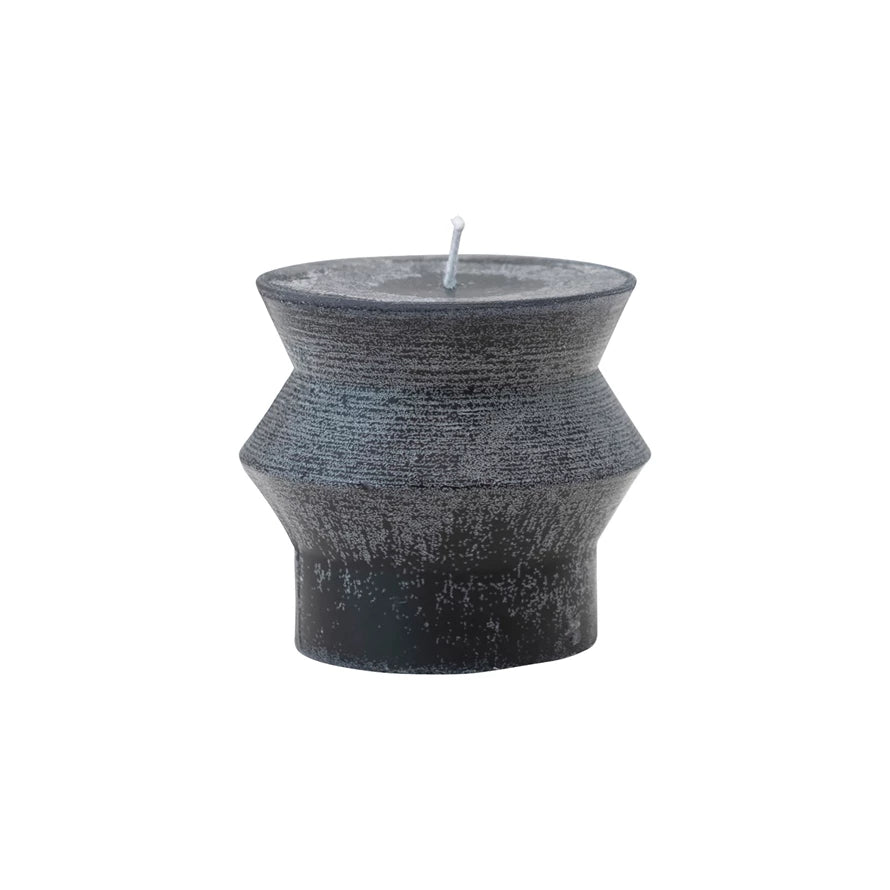3"H Unscented Totem Pillar Candle - Black – Little Red Barn Door
